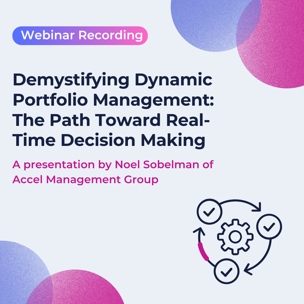 Webinar: Demystifying Dynamic Portfolio Management, The Path Toward Real-Time Decision-Making ...